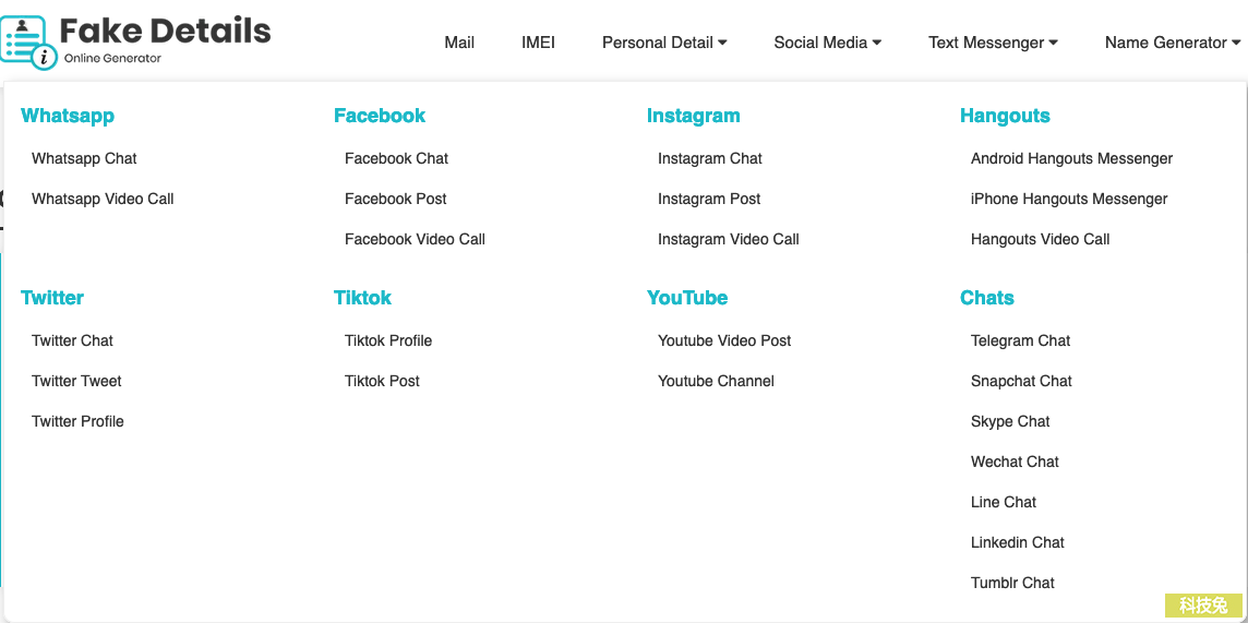 Fake Details 聊天訊息對話產生器，支援Line / FB / IG / Whatsapp | 科技兔