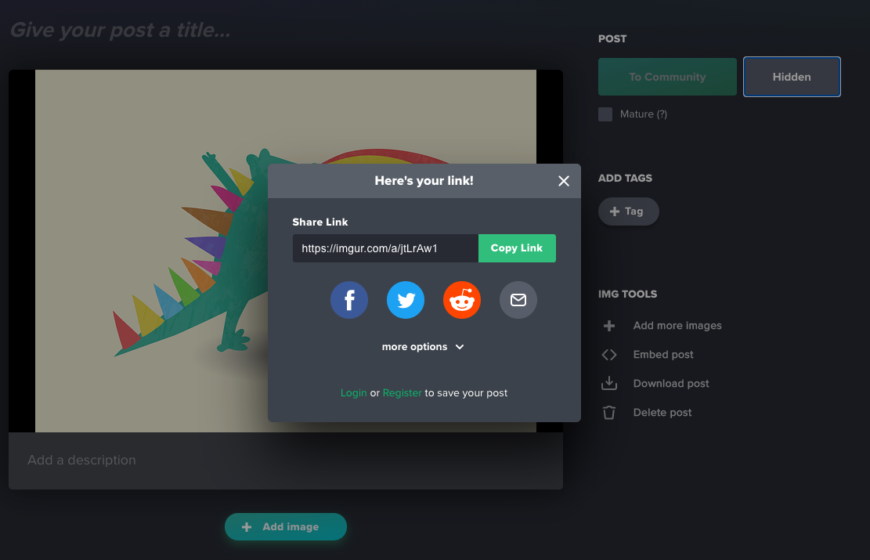 imgur 圖片/影片免費上傳產生短網址連結，打開網頁就能下載！ | 科技兔