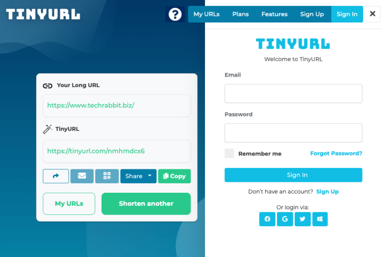 TinyUrl 線上一鍵縮網址工具，可分析短網址點擊數！ | 科技兔