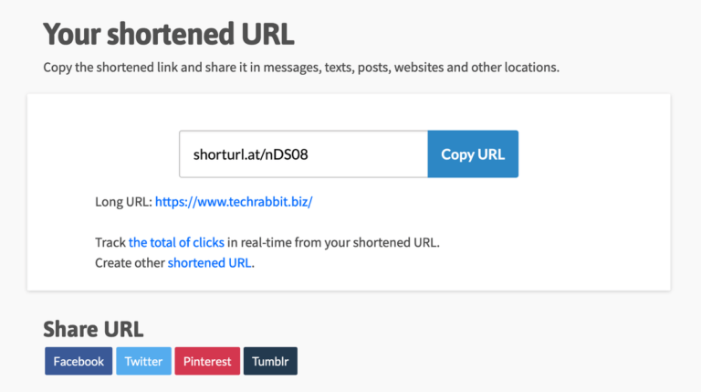 ShortURL.at 免費線上縮網址，可看點擊次數免安裝 - 科技兔