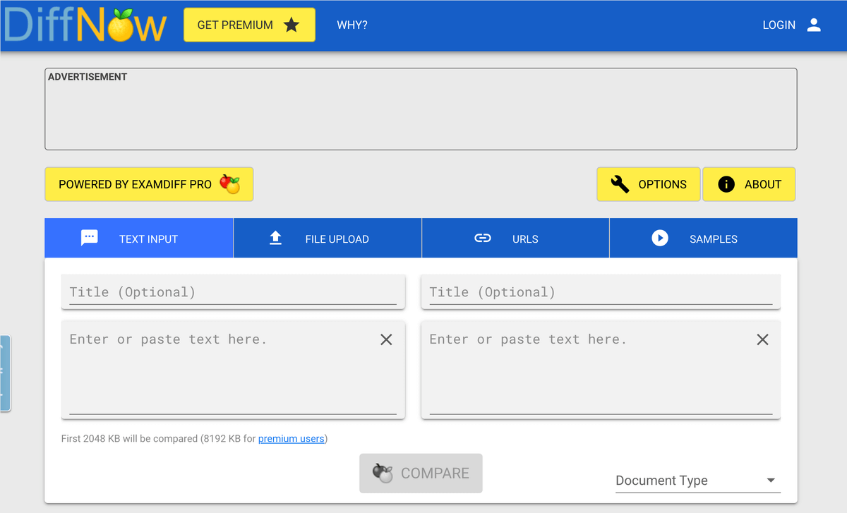 DiffNow 線上文字比對系統，比較文檔原始碼差異！免安裝 - 科技兔