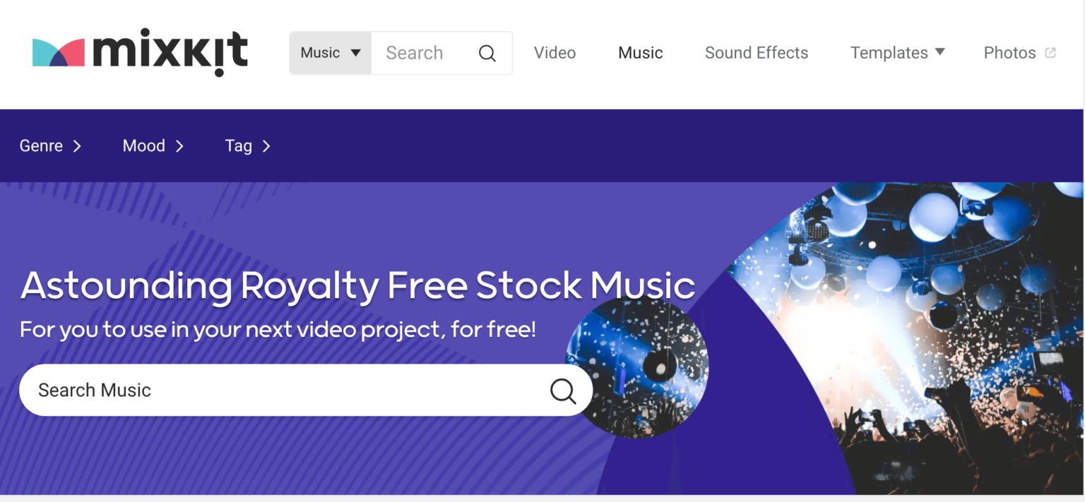 Mixkit Music 免費音樂 MP3 素材下載，可個人用跟商用 - 科技兔