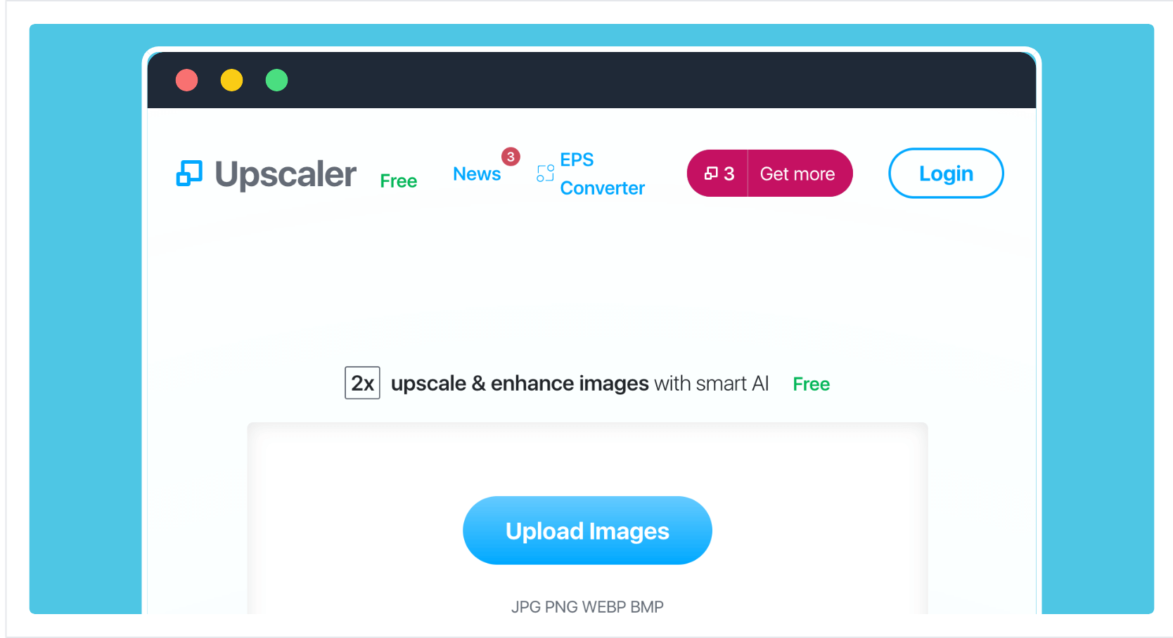 Upscaler 線上將圖片放大2倍，照片無損放大不失真並提高畫質 - 科技兔