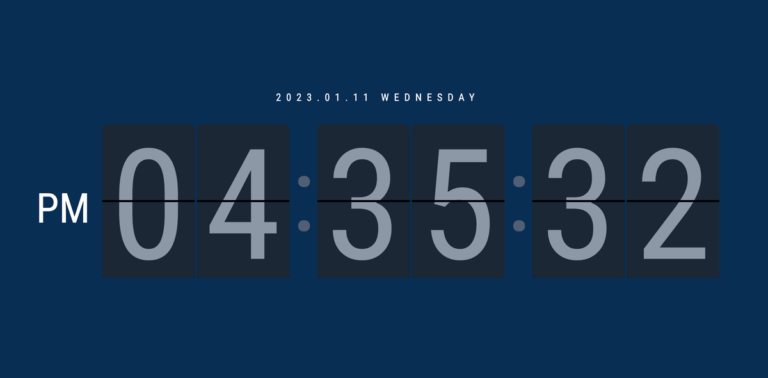 FlipClocker 免費線上時鐘，在網頁全螢幕顯示時間日期 - 科技兔