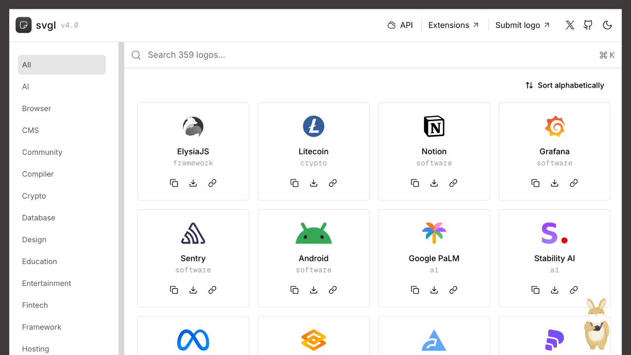 Svgl 免費 350+ 品牌 Logo 標誌素材下載網站！支援 SVG 格式下載 - 科技兔