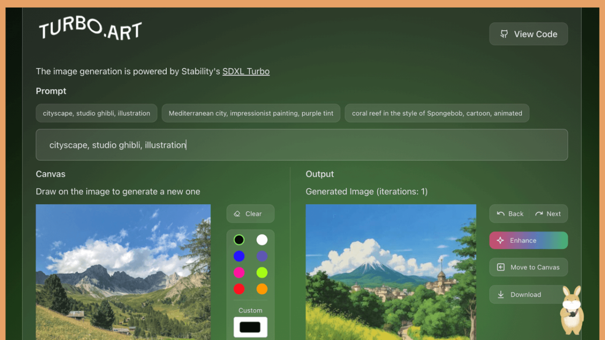Turbo.Art 免費 AI 線上以圖生圖工具，可手繪修改生成新圖片 - 科技兔